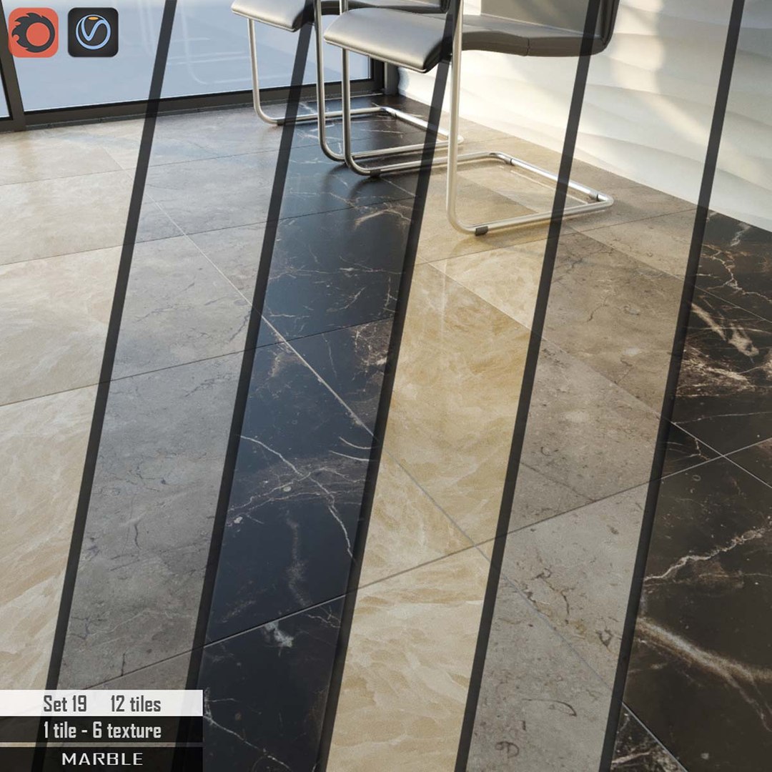 Tile Cosmo Stone Set 3D Model - TurboSquid 1270727