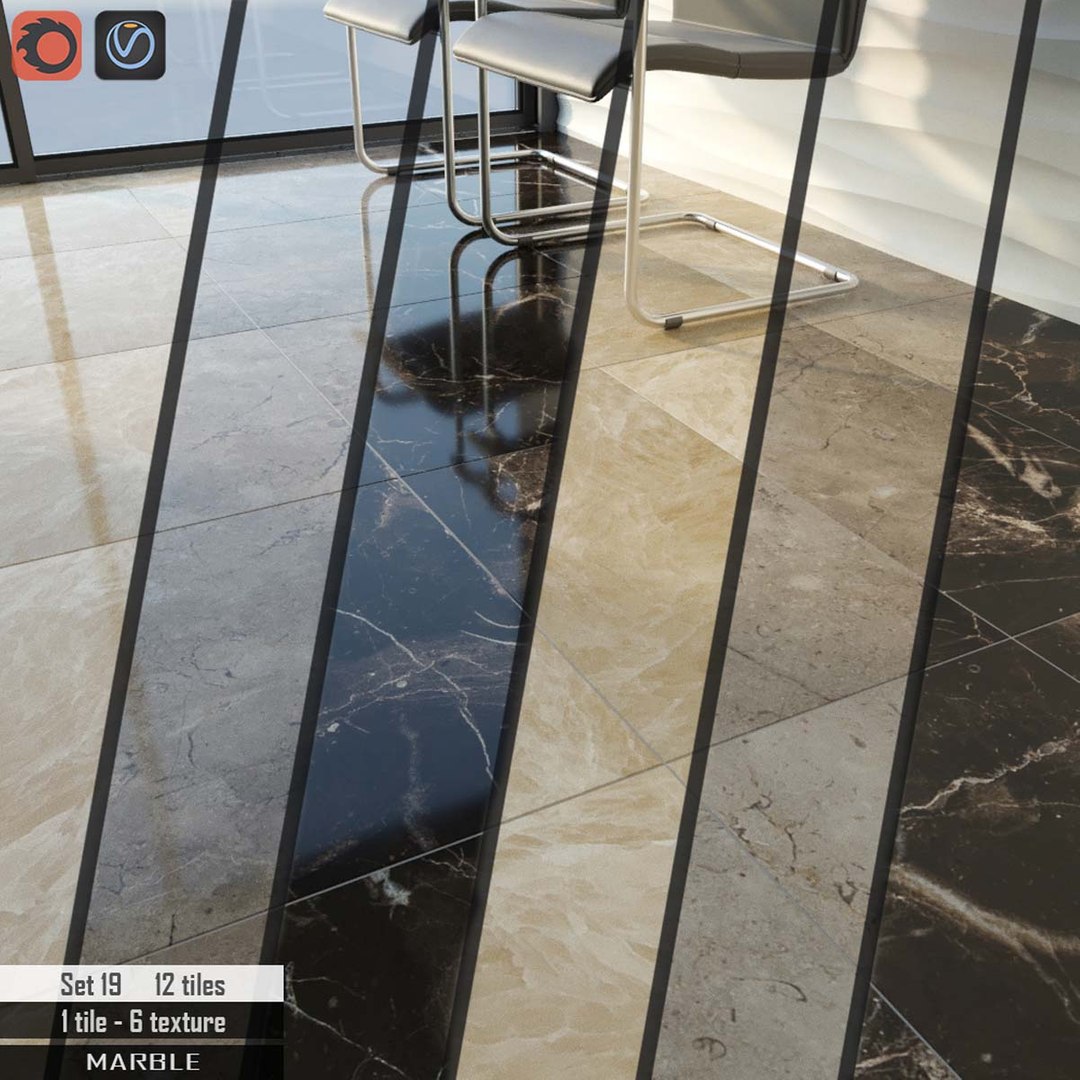 Tile Cosmo Stone Set 3D Model - TurboSquid 1270727