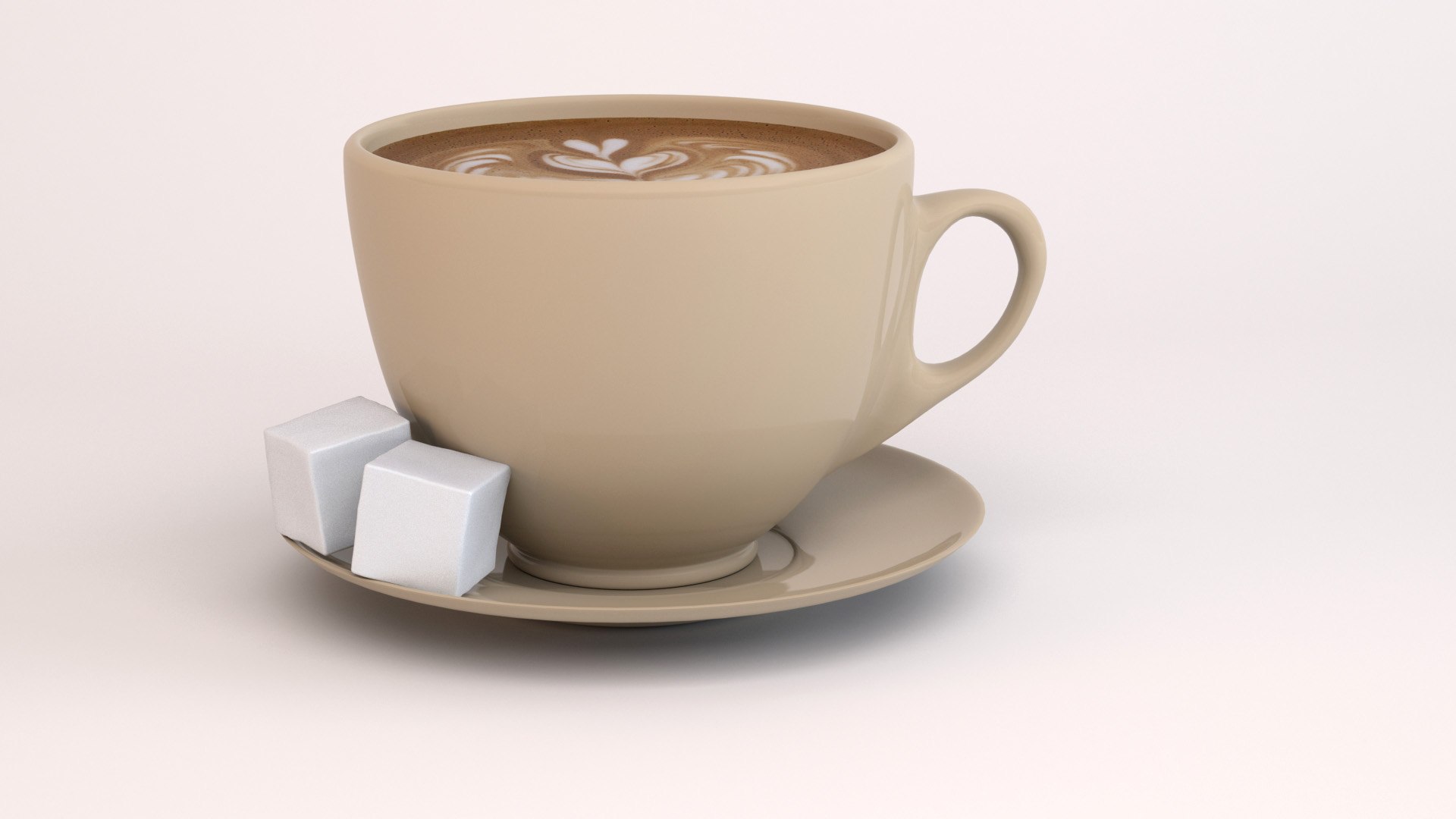 3D Coffee Latte - TurboSquid 1510603