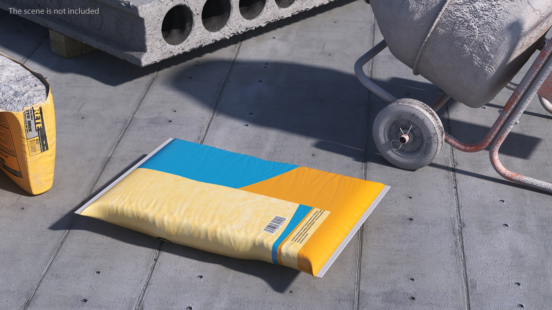 3D Realistic Cement Bag - TurboSquid 2261407