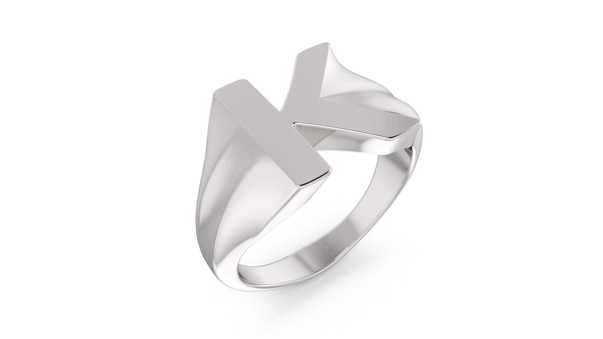 Alphabet Signet Ring K 3D Model - TurboSquid 2083131