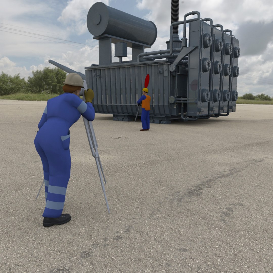 3d Electrical Transformer Model