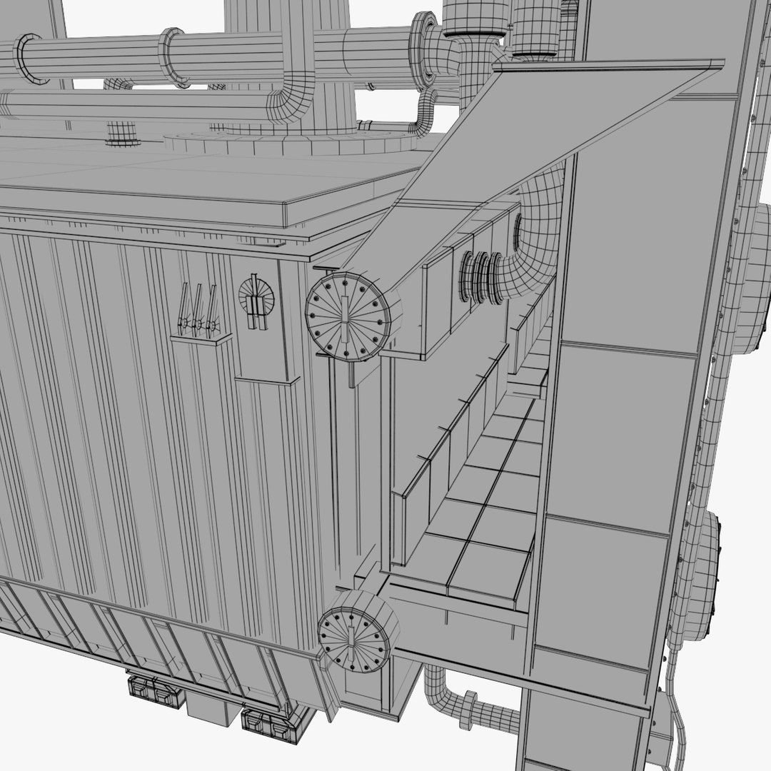 3d Electrical Transformer Model