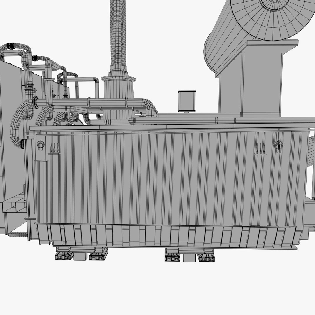 3d Electrical Transformer Model