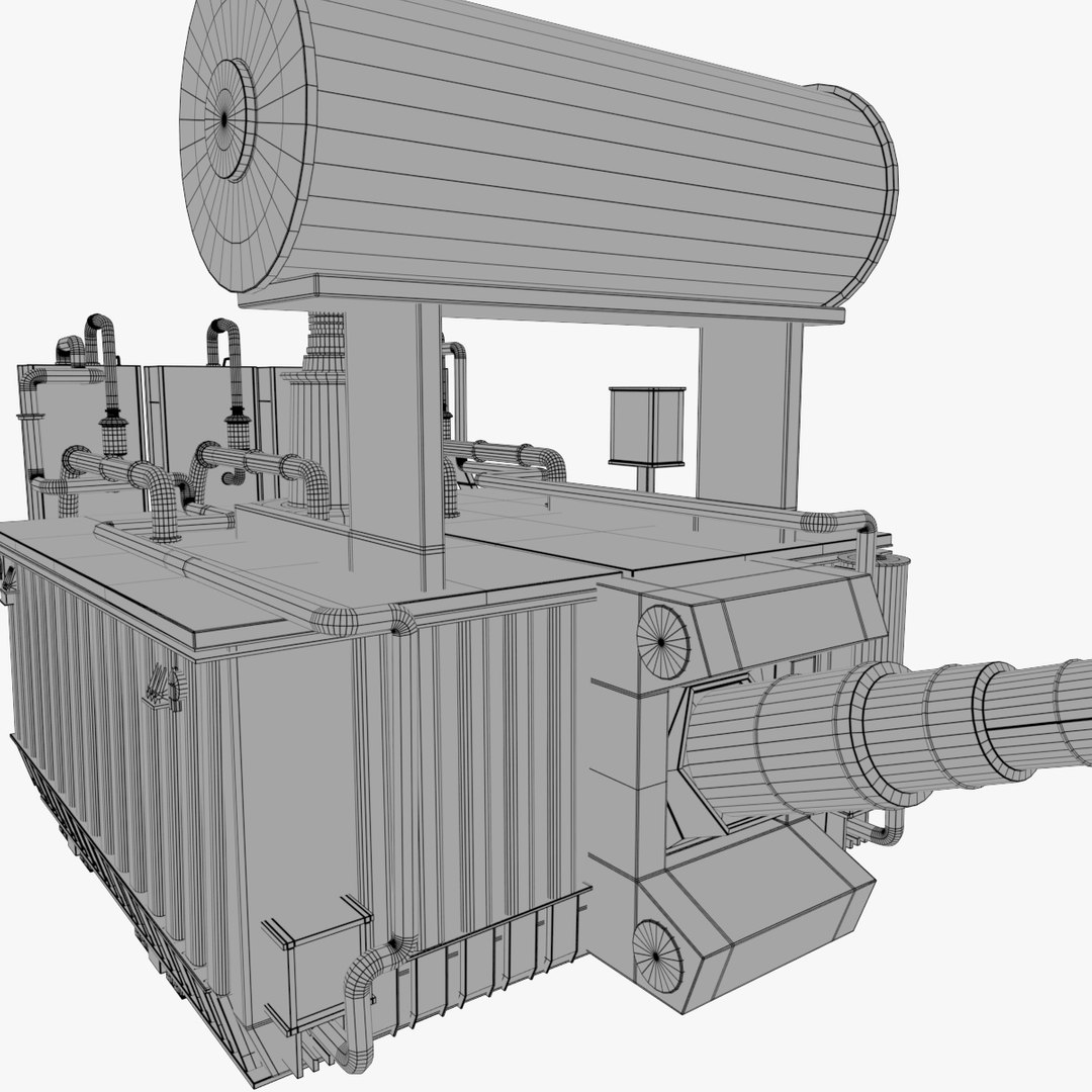 3d Electrical Transformer Model