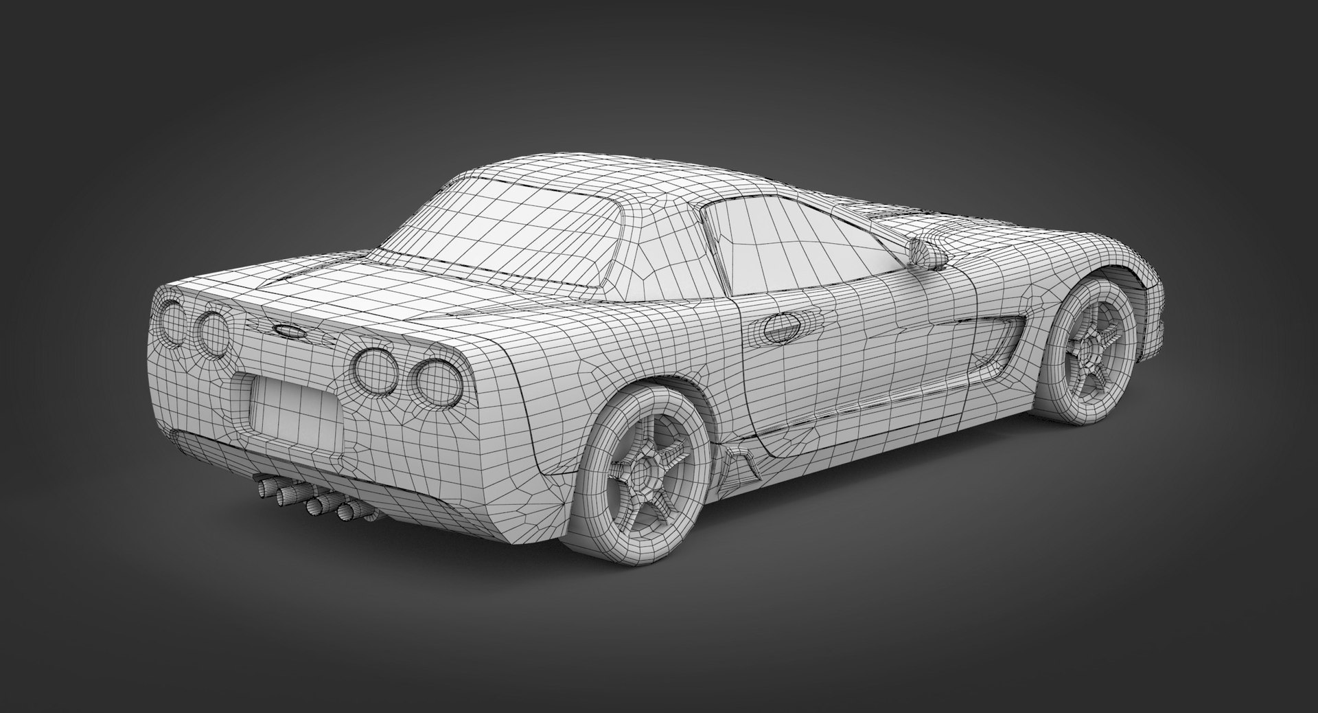 3d Chevrolet Corvette C5 Z06 Model