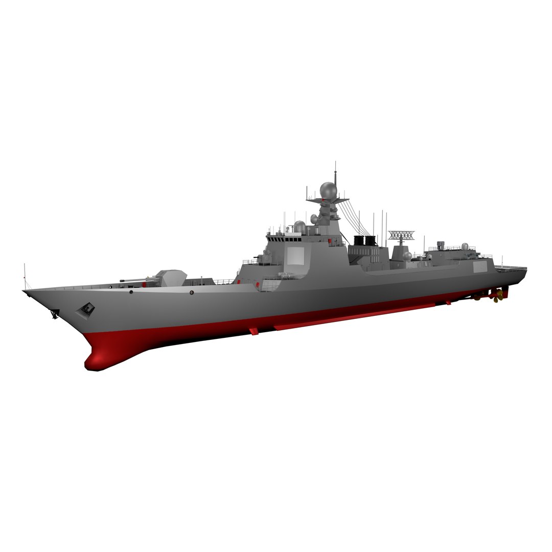 3D CN Type 052D Medium Poly Model - TurboSquid 2379152