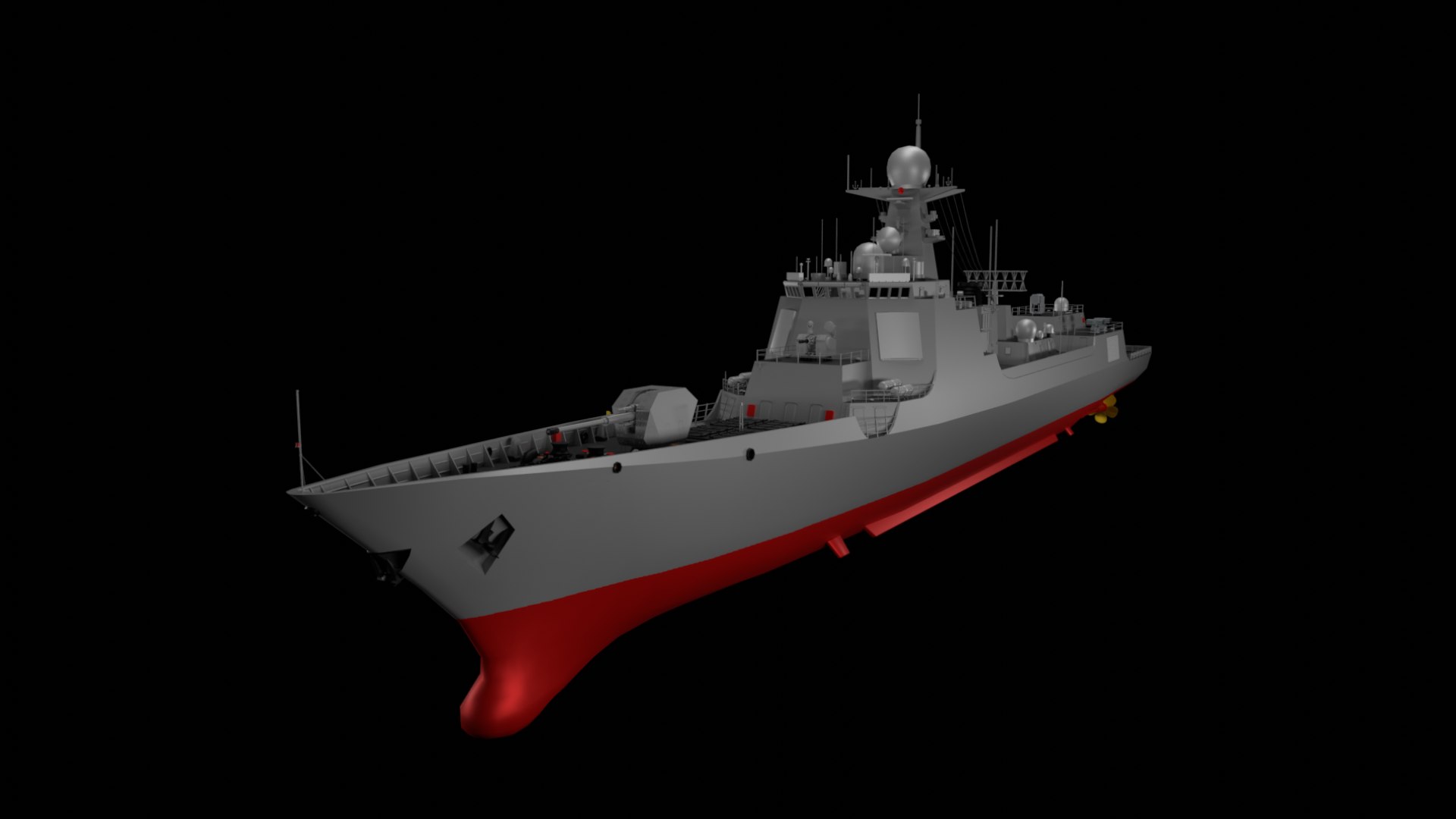 3D CN Type 052D Medium Poly Model - TurboSquid 2379152