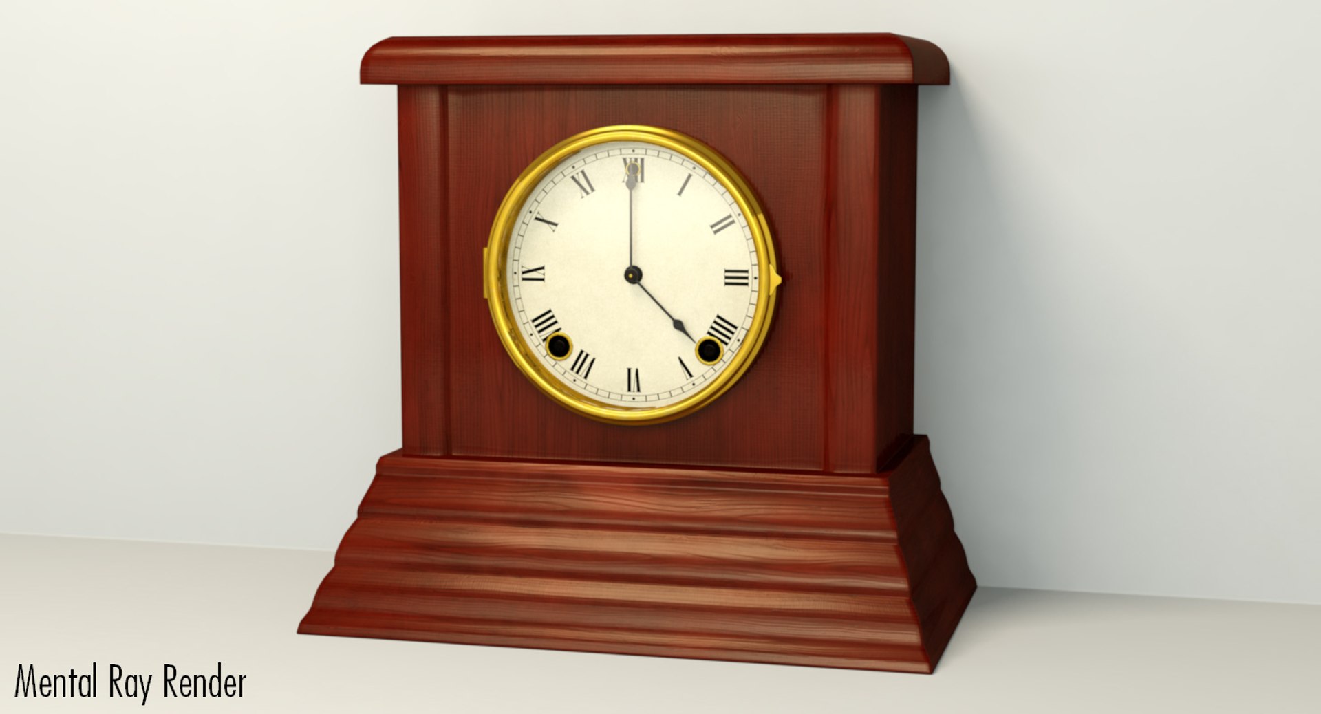 mantel clock 3d model