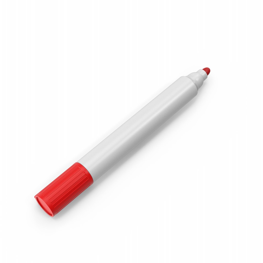 Red Marker 3D model - TurboSquid 2094352