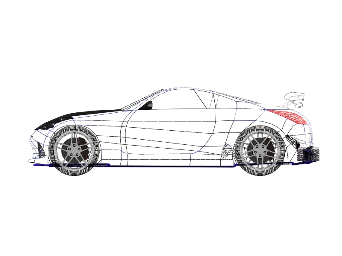 3d Model Nissan 350z Car