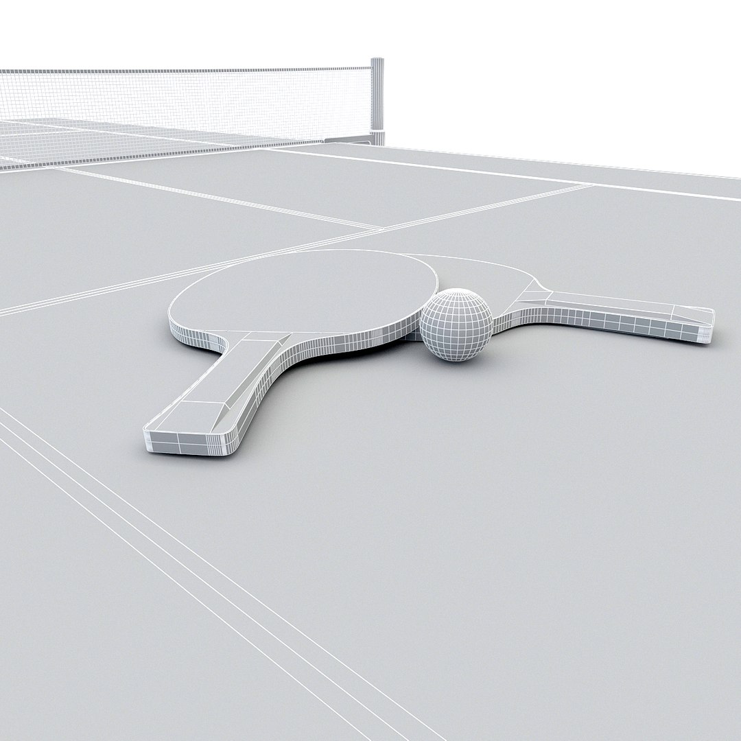 Table Tennis 3D Model - TurboSquid 1419028