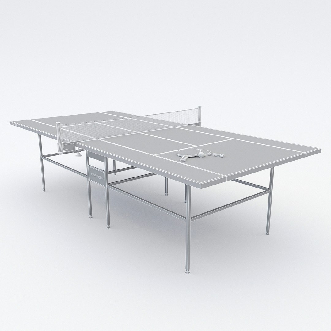 Table Tennis 3D Model - TurboSquid 1419028