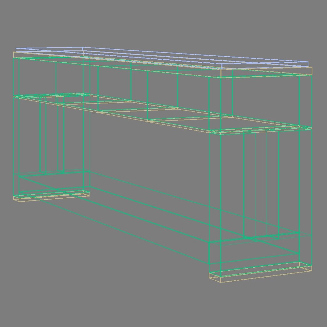 3d 3ds Holly Hunt Ghost Console