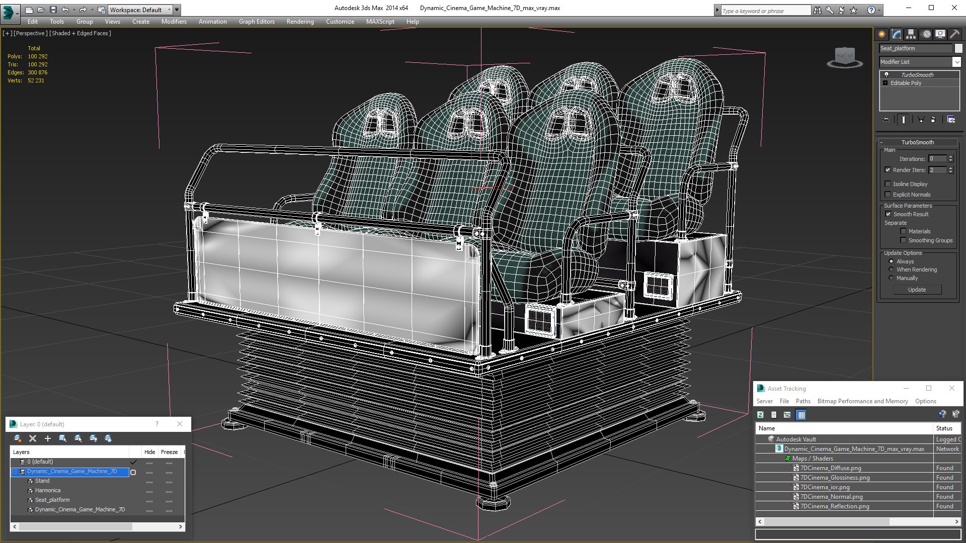 3D Dynamic Cinema Game Machine 7D model - TurboSquid 1766839