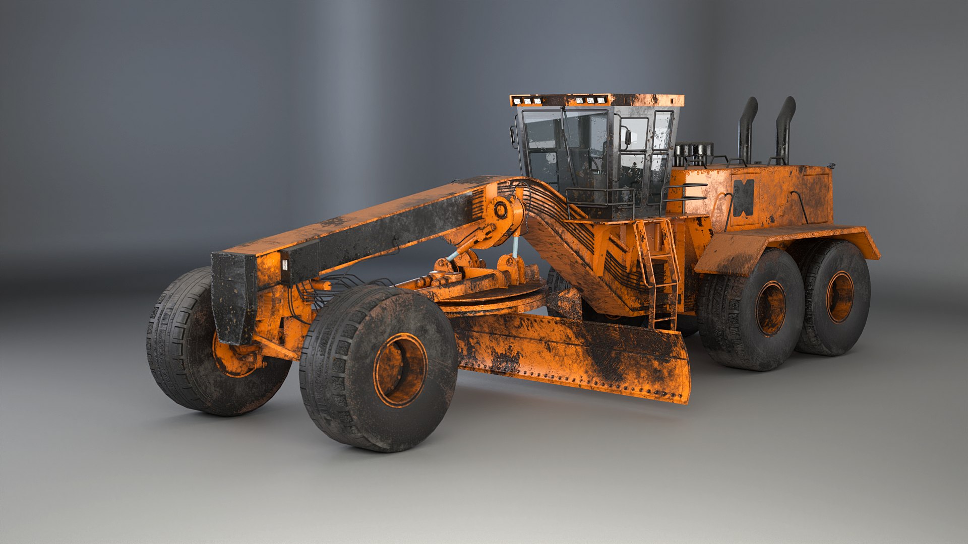 Old Generic Motor Grader 3D Model - TurboSquid 2235797