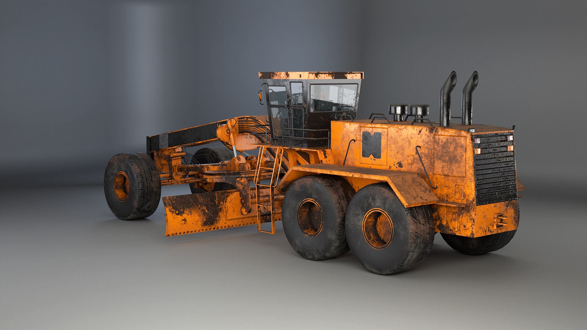 Old Generic Motor Grader 3D Model - TurboSquid 2235797