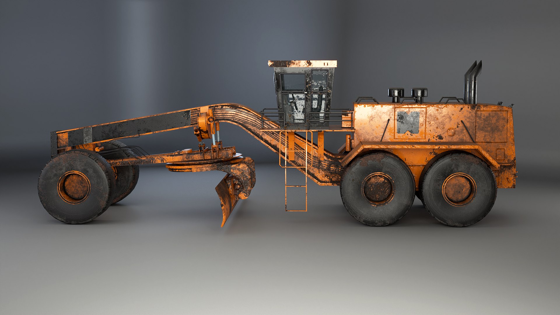 Old Generic Motor Grader 3D Model - TurboSquid 2235797