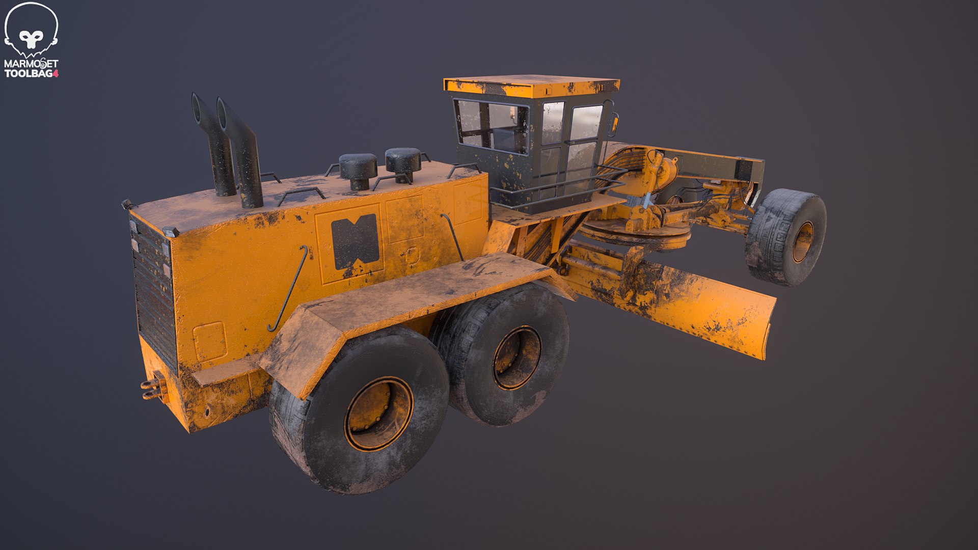Old Generic Motor Grader 3D Model - TurboSquid 2235797