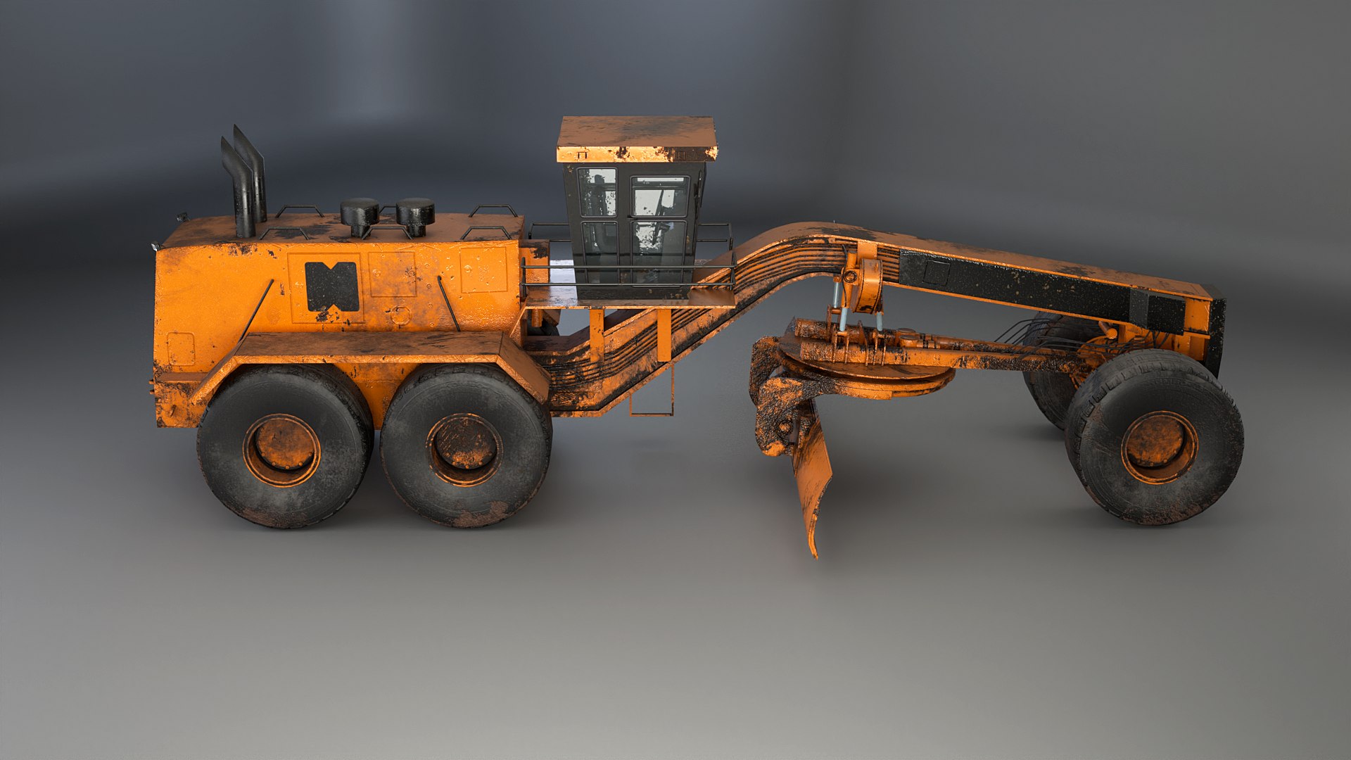 Old Generic Motor Grader 3D Model - TurboSquid 2235797