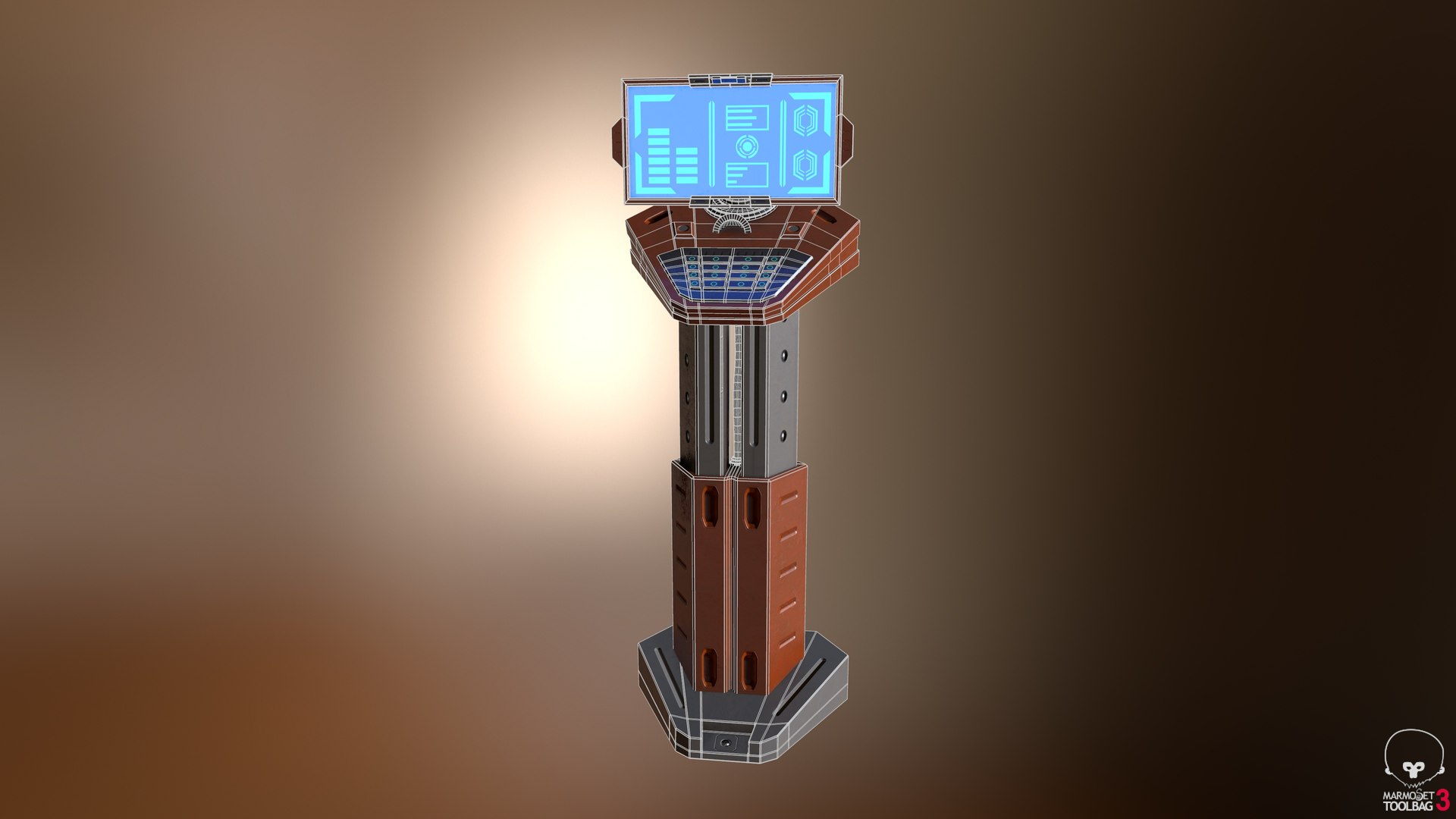 3D Scifi Computer Unit - TurboSquid 1938311