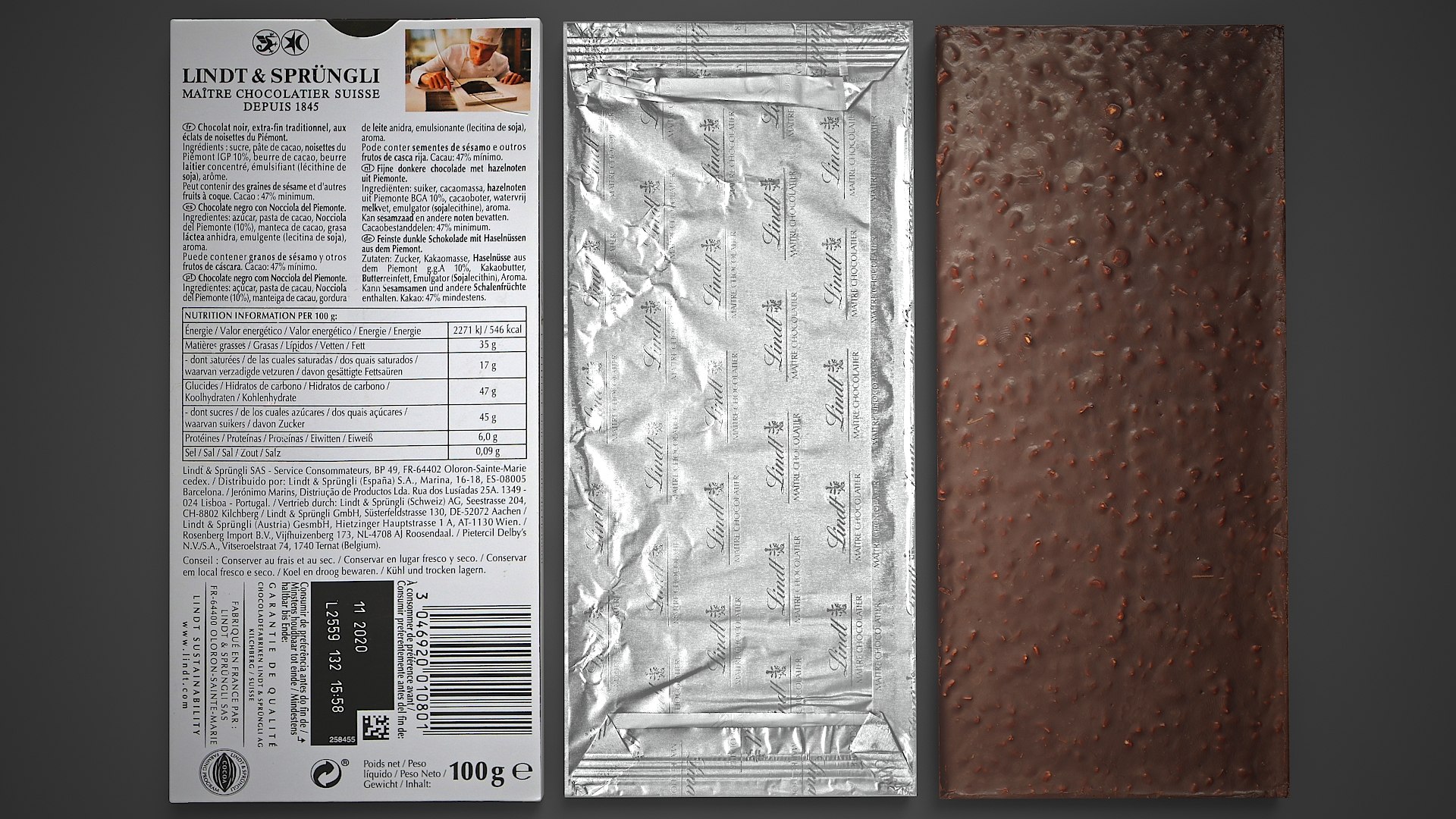 3D lindt excellence noisette du model - TurboSquid 1636827