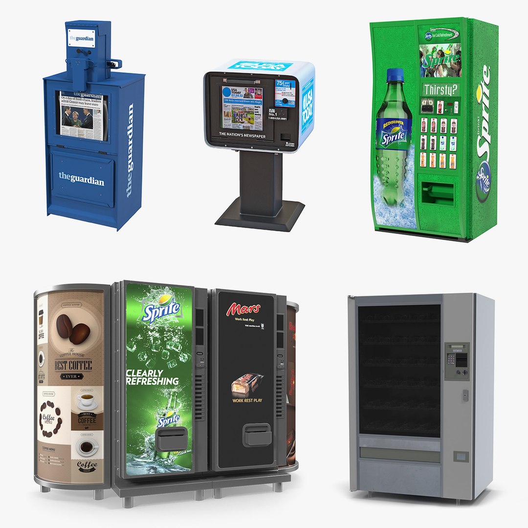3D vending machines 2 - TurboSquid 1376104