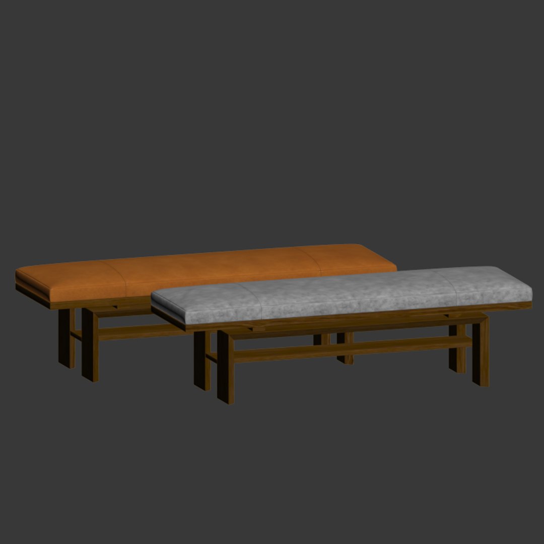 3D Model Bench Press Barbara Barry - TurboSquid 1491307