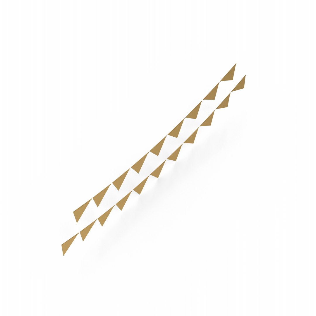 Gold Party Flags 3D - TurboSquid 2034911