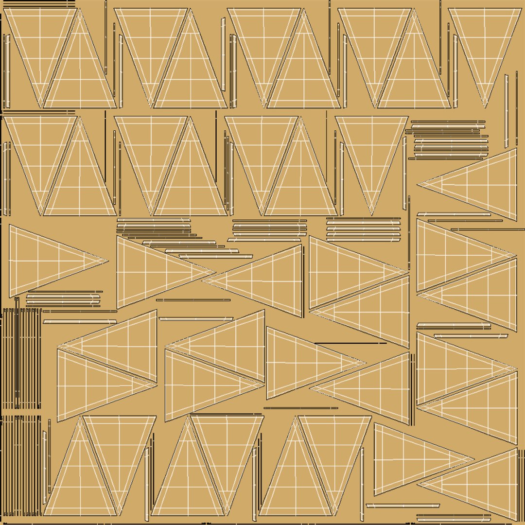 Gold Party Flags 3D - TurboSquid 2034911