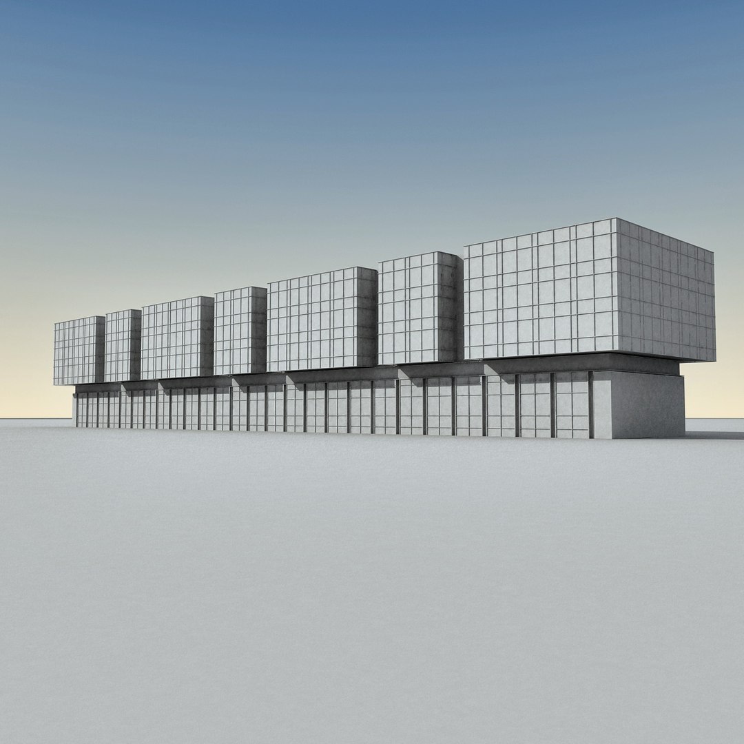 3d Max Modern Building