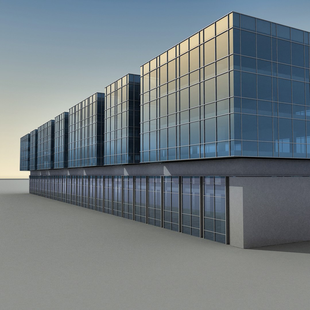 3d Max Modern Building