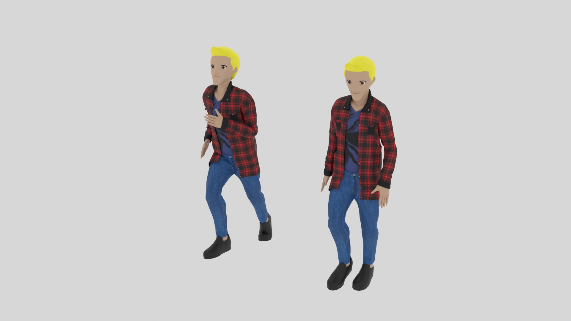 Cartoon Character Walking And Running Animation 3D - TurboSquid 2004002
