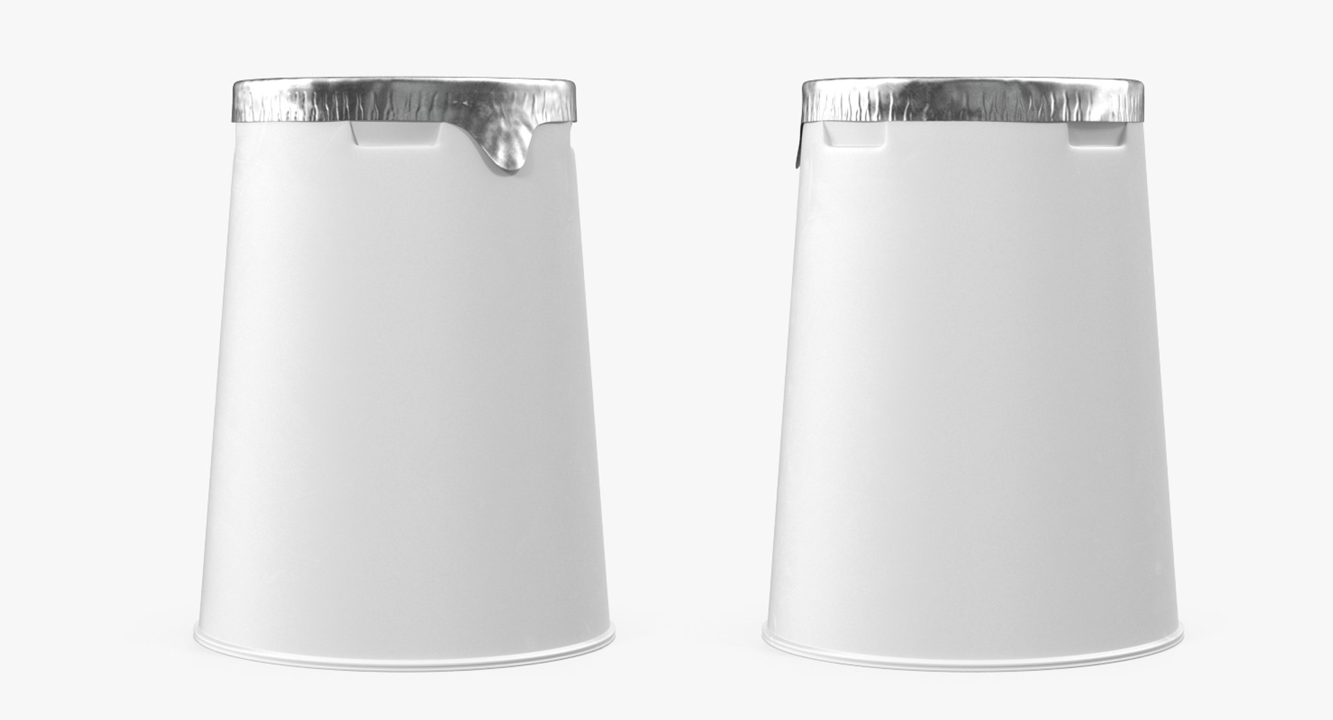 3d Generic Yogurt Packaging