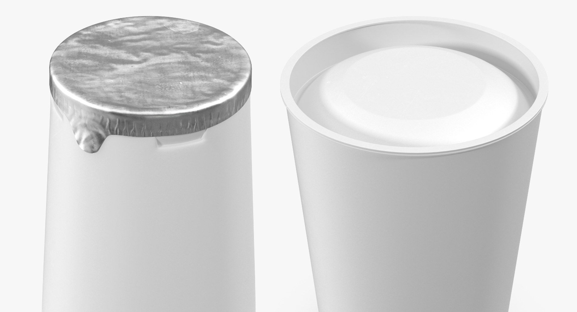 3d Generic Yogurt Packaging