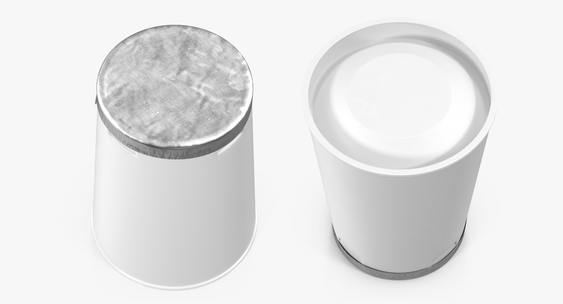 3d Generic Yogurt Packaging