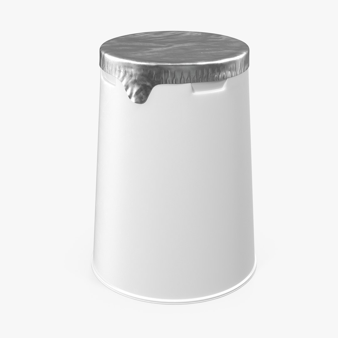3d Generic Yogurt Packaging