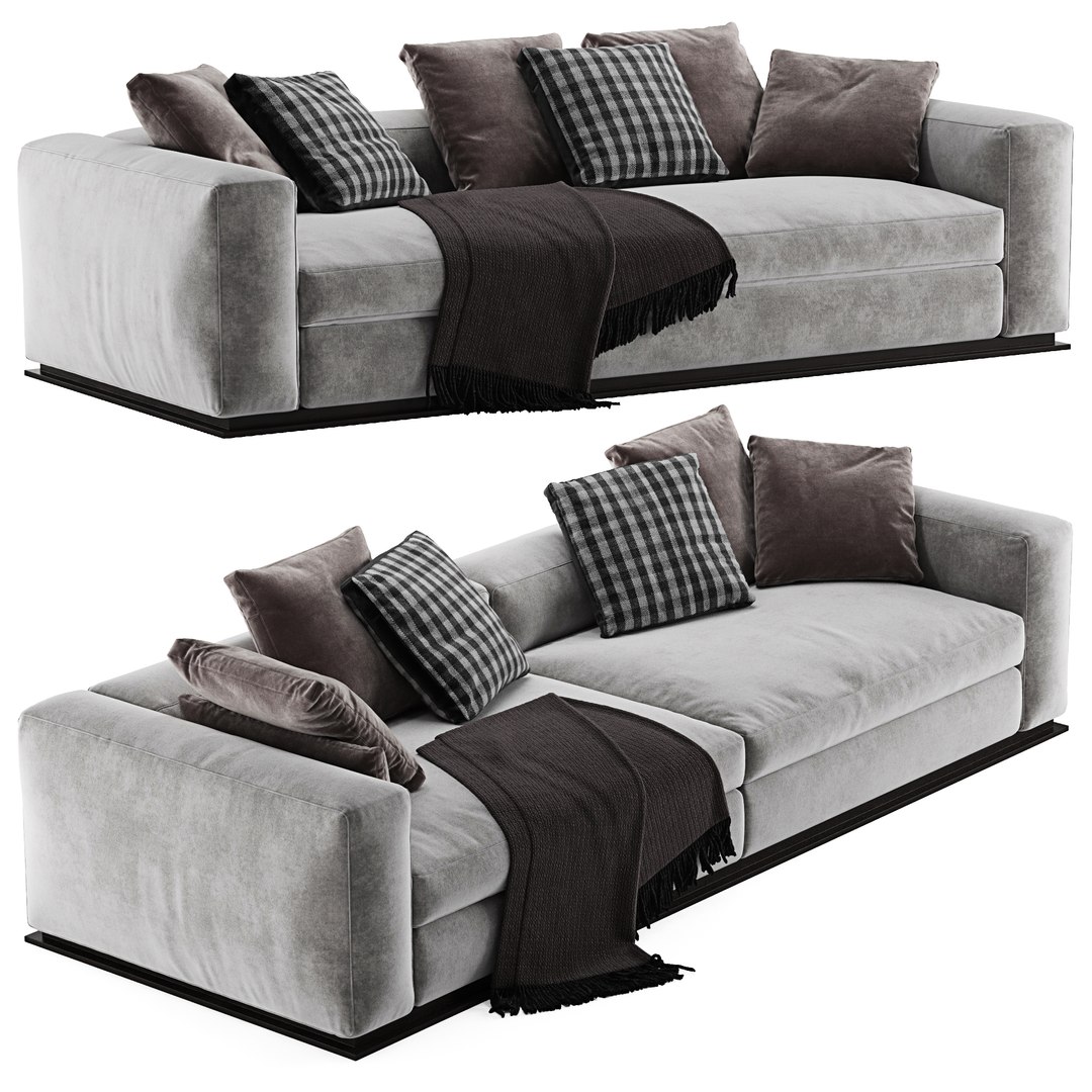 3D Minotti Leonard Sofa TurboSquid 1726943
