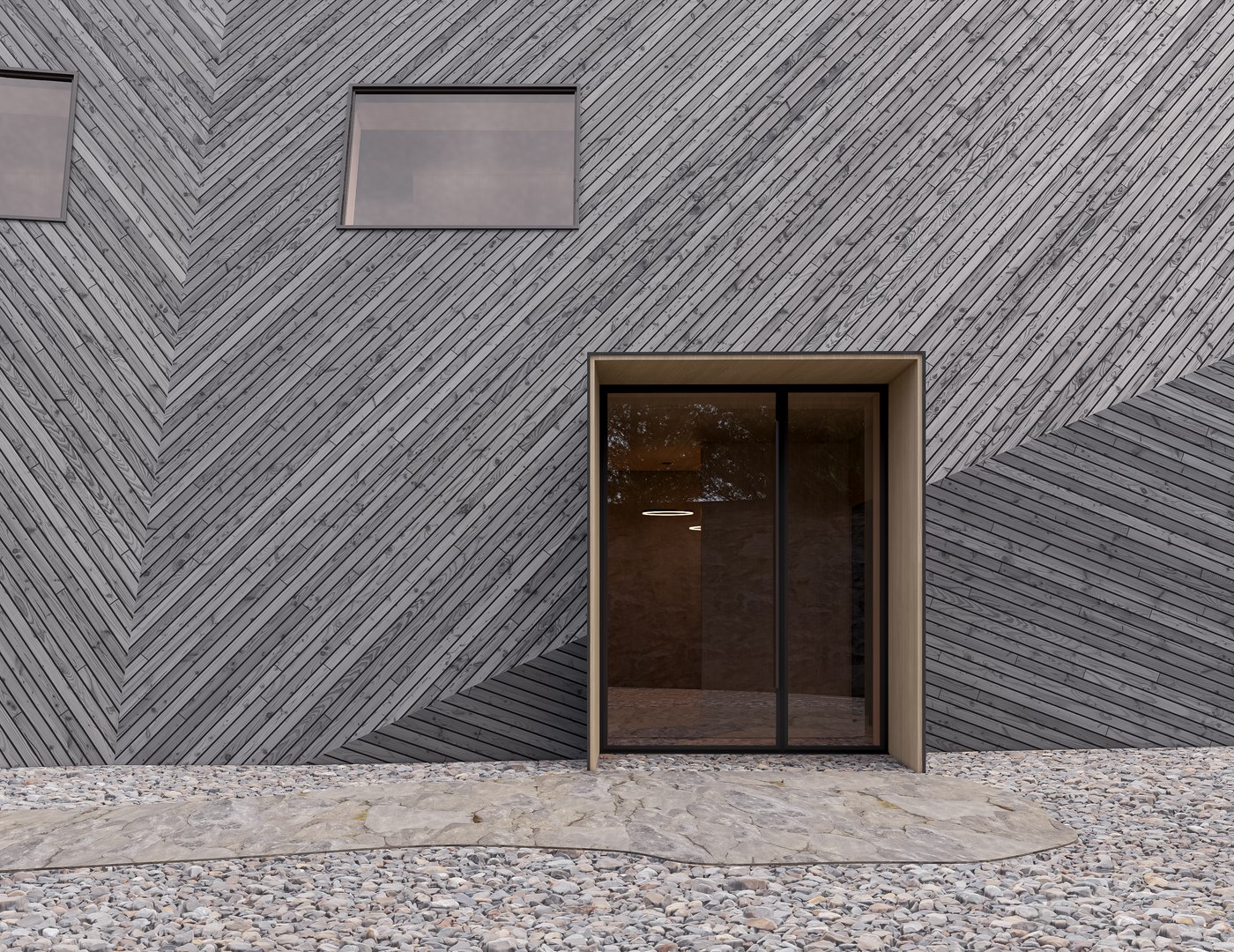 Family House 29 - Created With Fully Parametric Revit Families 3D Model ...