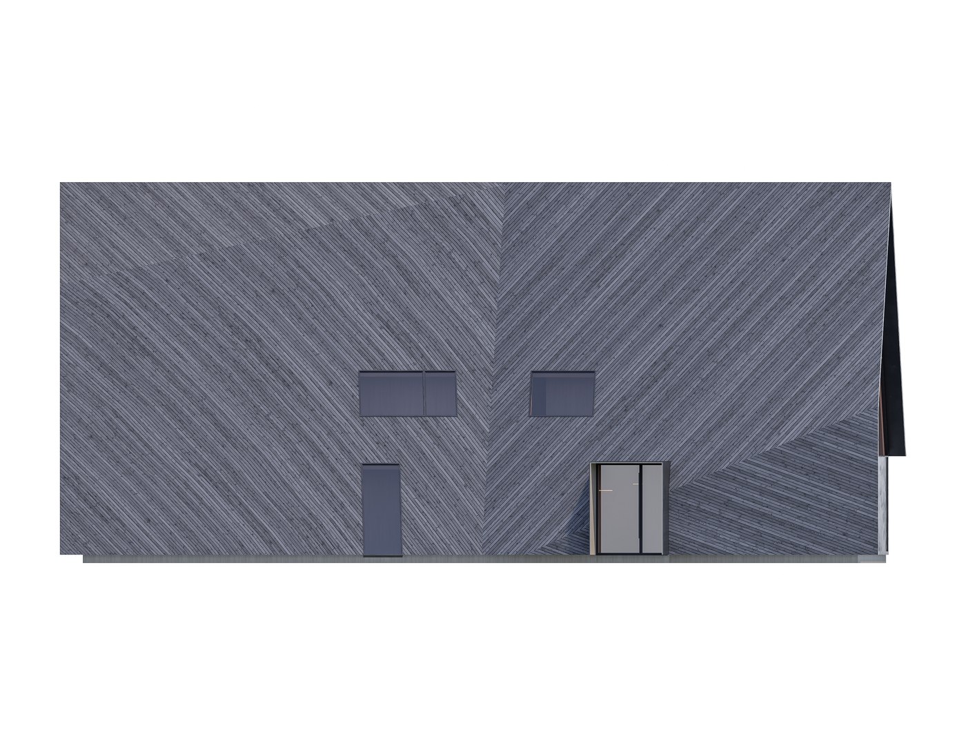 Family House 29 - Created With Fully Parametric Revit Families 3D Model ...