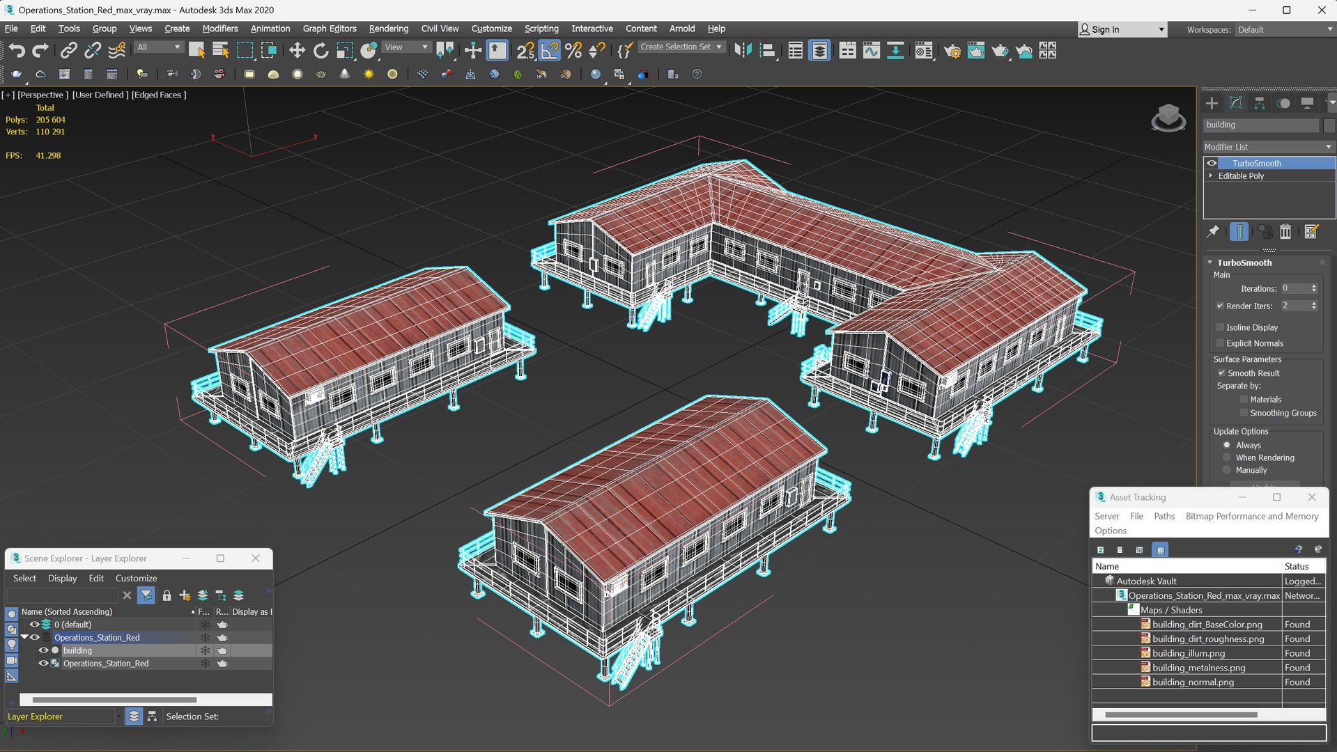 3D Operations Station Red - TurboSquid 2317835