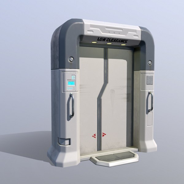 Low-poly sci-fy gates 3D - TurboSquid 1242936