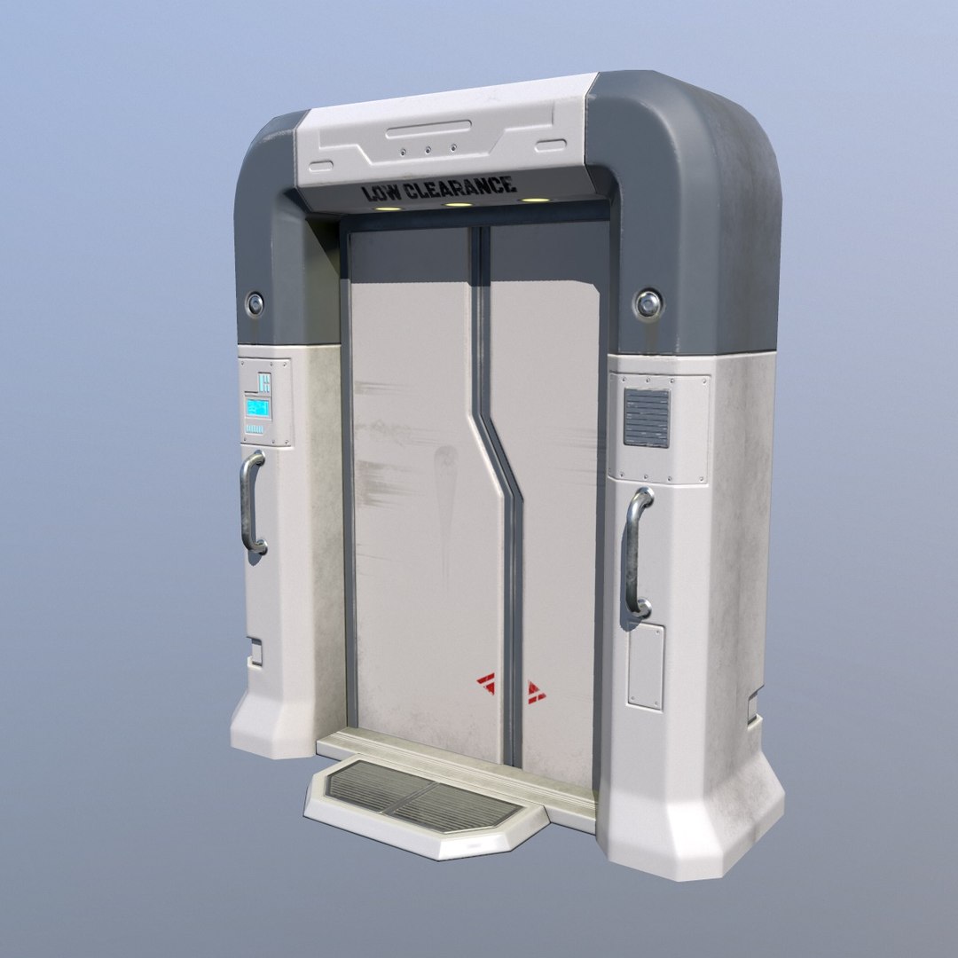 Low-poly Sci-fy Gates 3D - TurboSquid 1242936