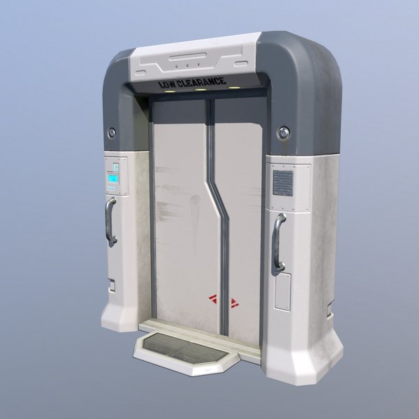 Low-poly sci-fy gates 3D - TurboSquid 1242936