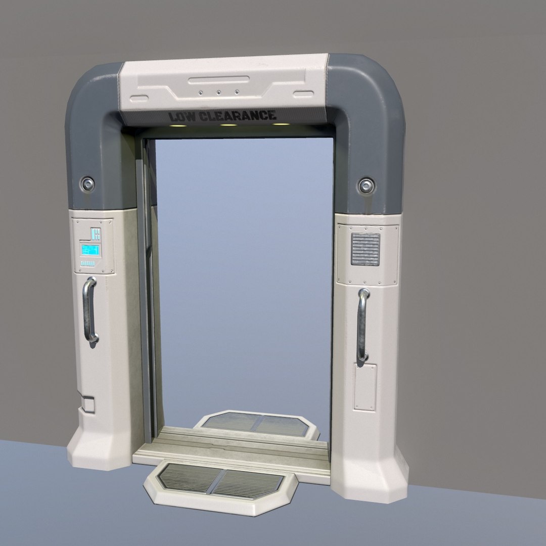 Low-poly Sci-fy Gates 3D - TurboSquid 1242936