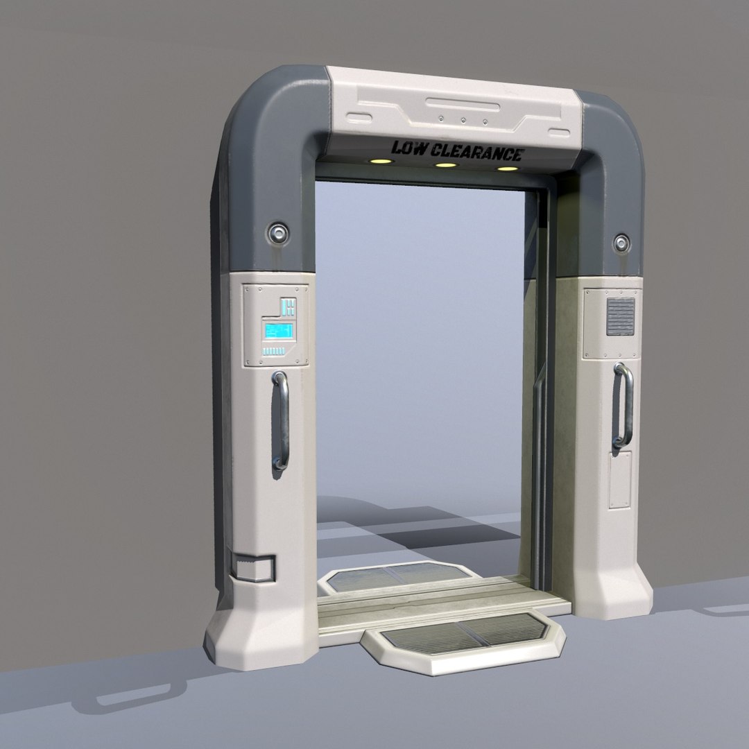 Low-poly Sci-fy Gates 3D - TurboSquid 1242936