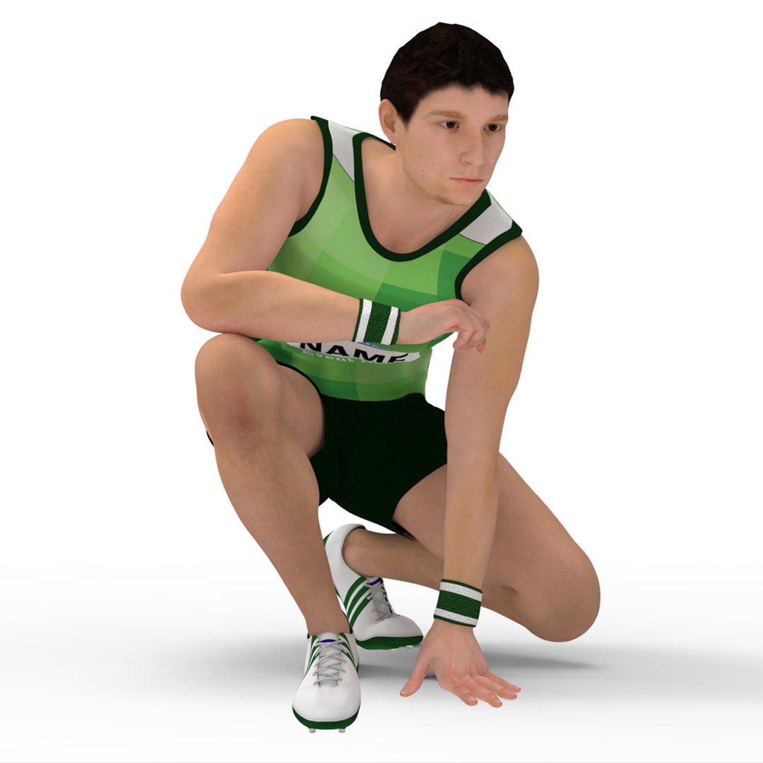 3D Athlete Runner - TurboSquid 2005876