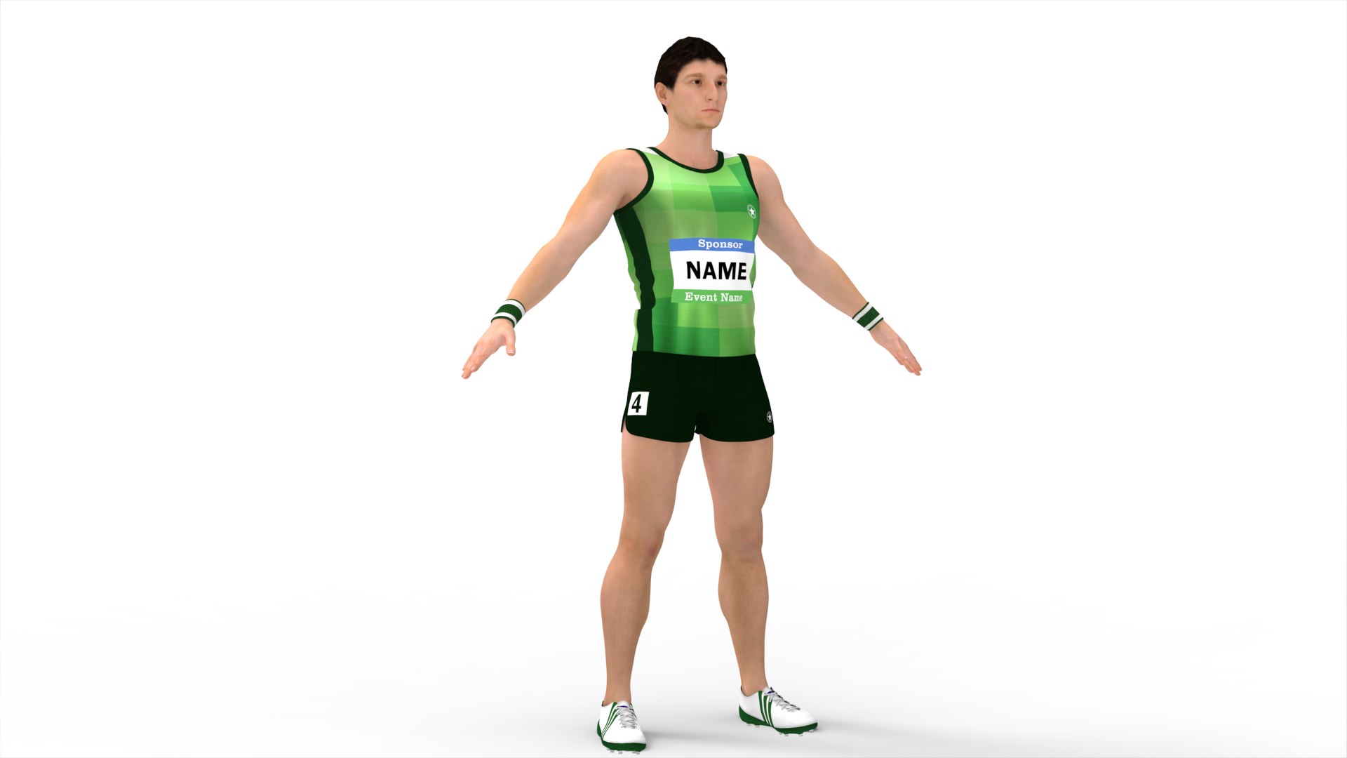 3D Athlete Runner - TurboSquid 2005876