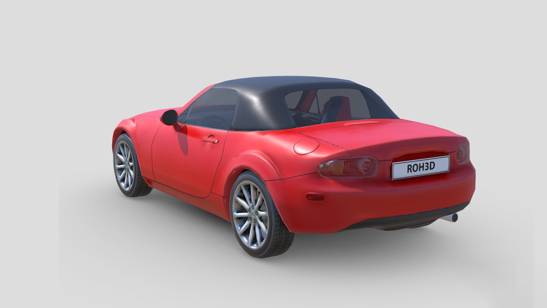 Low Poly Car - Mazda MX-5 2009 3D Model - TurboSquid 2520456