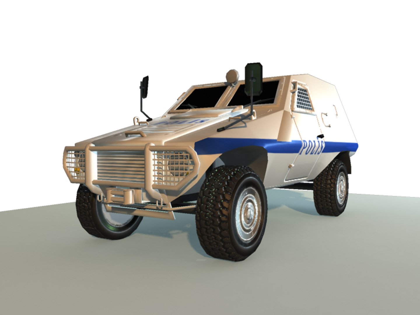 3d police armoured car akrep model